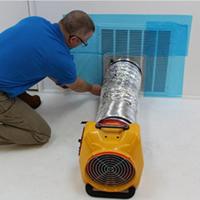 China Blue Tint Color Temporary Duct Cover Film For HVAC Ducts Surface Protection for sale