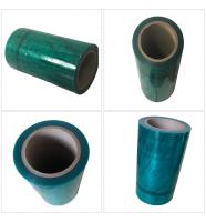 China Transparent Green Vent Masking Tape PE Vent Cover Film With Perforation every 20 cm For Construction for sale