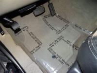 China Perforated DMR Printing Auto Car Carpet PE Protector Film with Excellent Toughness and High Adhesive Strength for sale
