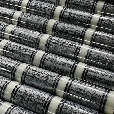 China Customizable 21 Inch PE Soft Adhesieve Protective Film for Auto Carpet Dealer Must Remove Printing Film for sale