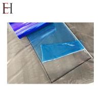 China Polyethylene Anti UV Blue Color Self Adhesive Stretch Film For Temporary Glass Window for sale