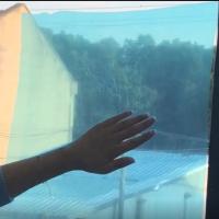 China Clear Transparent Blue Temporary Window Protection Film for Windows and Glass for sale