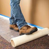 China LDPE Material Carpet Protective Film with High Adhesive Strength and Waterproof Function for sale