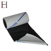 China 80um Thickness High Adhesion Black White Stainless Steel Protective Film For Laser CO2 Cutting for sale