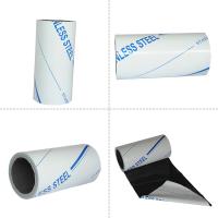China 80um Thickness High Adhesion Black White Stainless Steel Protective Film For Laser CO2 Cutting for sale