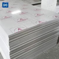 China High Glossy UV Coating PVC Marble Sheet Protective Film With Customized Logo Printing for sale