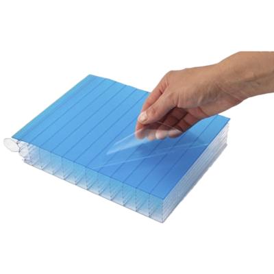 China UV Protection Clear Corrugated Polycarbonate Roofing Sheets Protective Film Available In Different Thickness And Color for sale