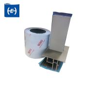 China Acrylic Glue Coated PVC Window Profile PE Protective Tape Film Plastis Surfaces Protection for sale