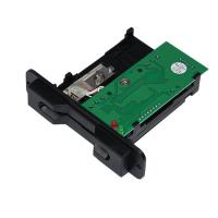 China Half Insertion Manual Magnetic Card Reader RS232 / TTL / USB Black Bezel for sale