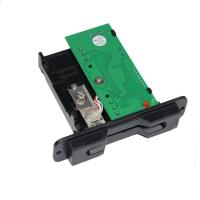 China Half Insertion Manual Magnetic Card Reader RS232 / TTL / USB Black Bezel for sale