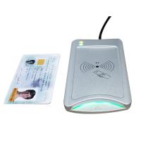 China USB Desktop Plug In Hybrid Smart Card Reader Green LED For Transportation Industry for sale