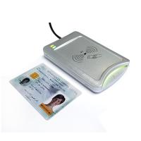 China USB Desktop Plug In Hybrid Smart Card Reader Green LED For Transportation Industry for sale