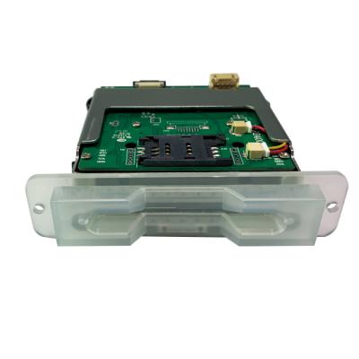 China 2 In1 Manual Insert Smart Card Reader Hybrid Card Reader Half Insert RFID / Magnetic Card for sale