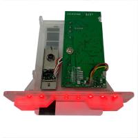China Illuminated Magnetic Swipe Card Reader Semi Transparent Bezel Half Insertion for sale