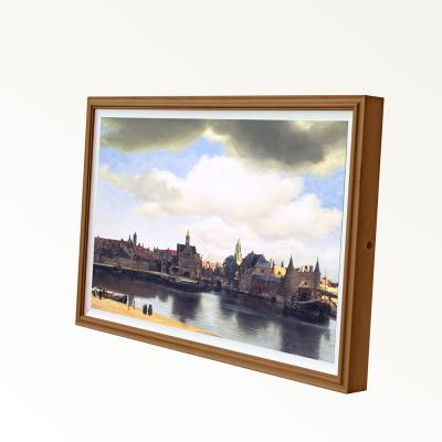 China High Definition Indoor Digital Photo Frame With Optional Crude Wood Frame for sale