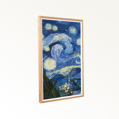 China Indoor Crude Wood Wifi Digital Photo Frame 21.5 Inch 250cd/M² Brightness for sale