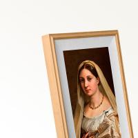 China HD Wifi Digital Photo Frame Walnut Framed Intelligent Actual Color Displaying for sale
