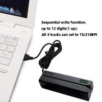 China Manual Swipe 75 BPI 13.56MHz 600mA USB Magnetic Card Reader for sale