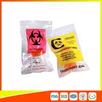 China Zip Lock Plastic Biohazard Specimen Bags / Vaccine Transport Bags Waterproof for sale