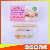 China Seals Tight Plastic Ziplock Snack Bags Reuseable With Private Lable for sale