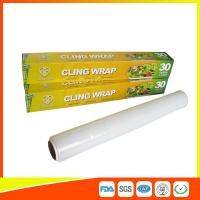 China Safety Transparent PE Plastic Food Wrap Cling Film Commercial Grade for sale