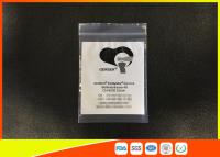 China Customized Clear Reclosable Industrial Ziplock Bags , Small Plastic Zip Bags For Storage for sale