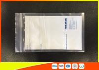 China Custom Printed Transparent Plastic Zipper Bags Use For Industry , Eco - Friendly for sale