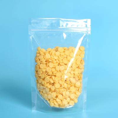 China PET/ PE Clear Plastic Zipper Stand Up Ziplock Bags Dry Food Grade Packaging Bags for sale