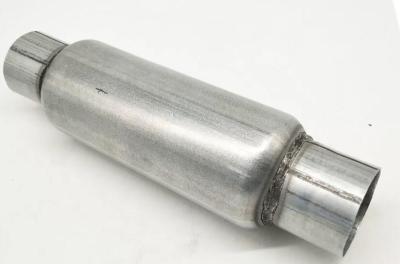 China Galvanized Steel Exhaust Resonator 57mm ID 300mm Overall Length Universal Fit for sale