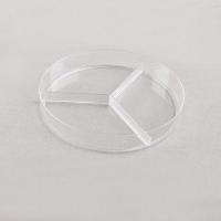 China Bacterial Culture Plastic Petri Dish 3 Compartment With Lid Culture Dishes for sale