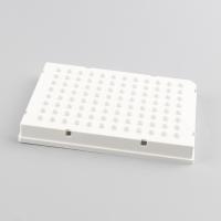 China Low Liguid Loss Wall Technology 0.1 Ml Full Skirted Full Skirted 96 Well Plate White Color for sale