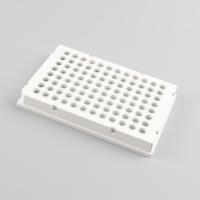 China 100 Ul Full Skirted White PCR Plates With Transparent Tubes Disposable Plastic Plates for sale