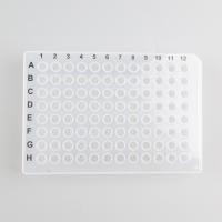 China Medical Grade Polypropylene 96 Well 0.2 Ml Half Skirt PCR Plate With Black Number for sale