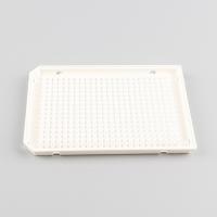 China 384 PCR Well Plate 40ul Round Holes White Microplate With Two Corners for sale