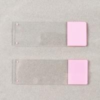 China CE Approved Prepared Types Of Pink Frosted Color Microscope Slides And Coverslips for sale
