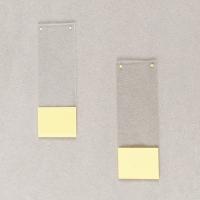 China Glass CE ISO Microscope Slides Cover Slips Lab Use Yellow Frosted Edge for sale