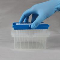 China High Accuracy Medical Transfer 200ul Conductive Pipette Tips Clear Hanging Automation Tips With Without Filter for sale