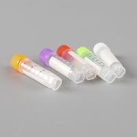 China Colors 1.5ml Cryo Storage Freezing Cryovial Vials Tube End Cap With Labels Freezing Vials for sale