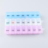 China Mini Portable Plastic Pill Organizer Pill Box For Daily And Travel Use for sale