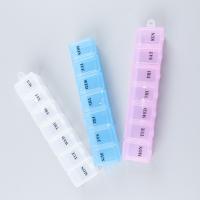 China Mini Portable Plastic Pill Organizer Pill Box For Daily And Travel Use for sale