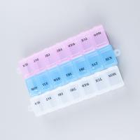 China Convenient PP Plastic Weekly Pill Box With Large Compartments for sale