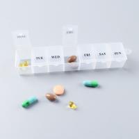 China Convenient PP Plastic Weekly Pill Box With Large Compartments for sale