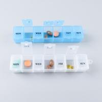 China 7 Grid Colorful Weekly 7 Day Medicine Organizer For Home Travel for sale