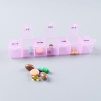 China 7 Grid Weekly Take Medicine Pill Box Organizer For Home And Travel Use for sale