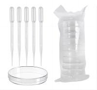 China Laboratory Plastic Petri Dish Transparent Sterile 90x15mm for sale