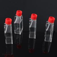 China Polystyrene Tissue T25 Culture Cell Flasks Non Cytotoxic seal cap vent cap for sale