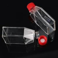 China Polystyrene Tissue T25 Culture Cell Flasks Non Cytotoxic seal cap vent cap for sale