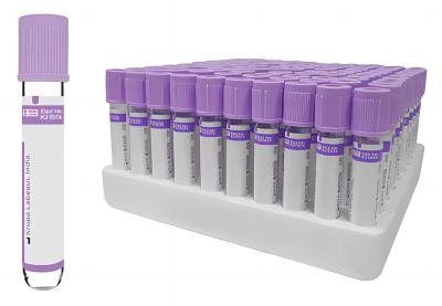 China Purple Top Medical Vacuum Blood Sample Collection Tubes 2ml 3ml 5ml 10ml for sale