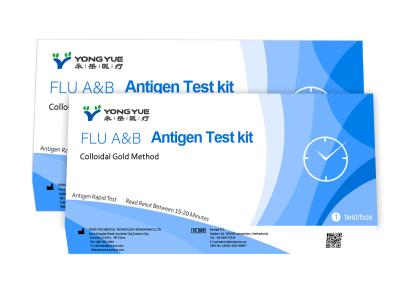China Medical Level Self Rapid Test Kits 15-20 Minutes Virus Antigen Flu A B Rapid Diagnostic Test Kit for sale