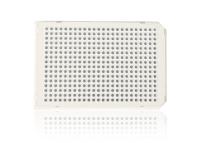 China 384 PCR Well Plate 40ul Round Holes White Microplate With Two Corners for sale